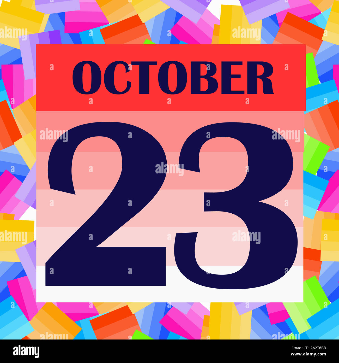 October 23 icon. For planning important day. Banner for holidays and ...