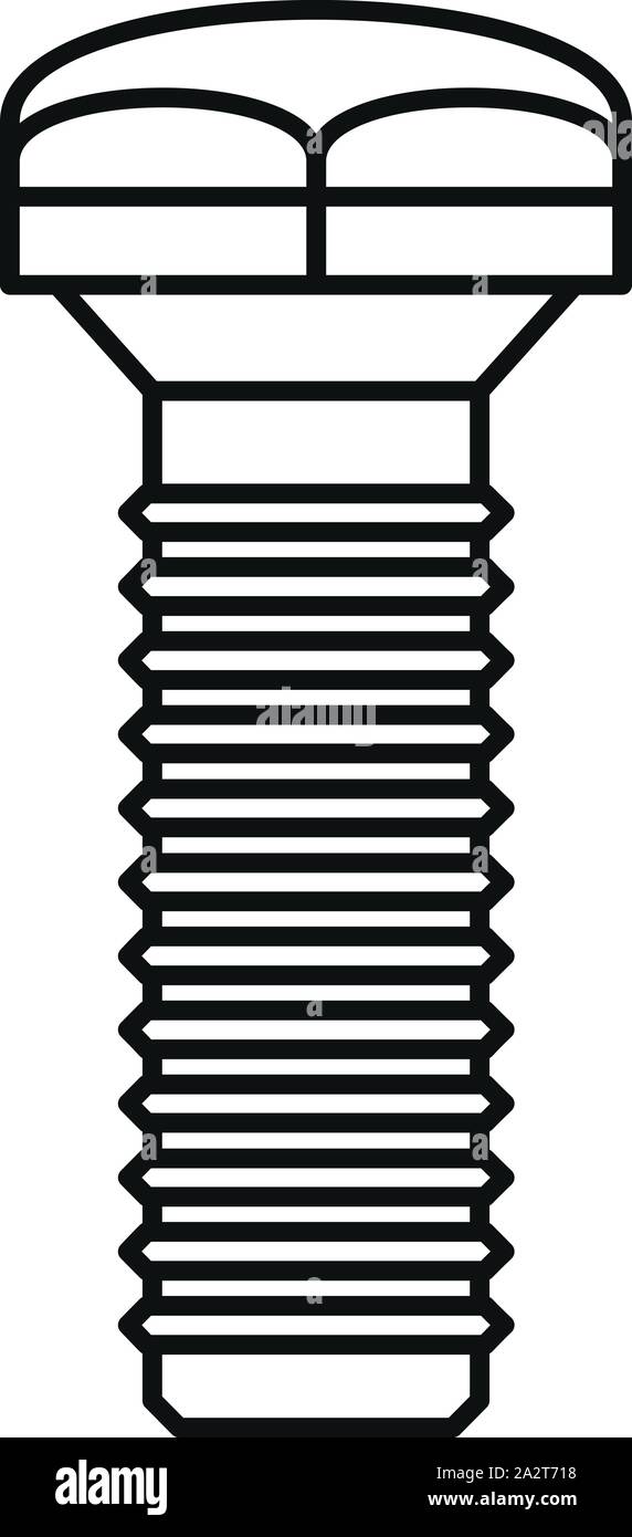 Industry bolt icon. Outline industry bolt vector icon for web design ...