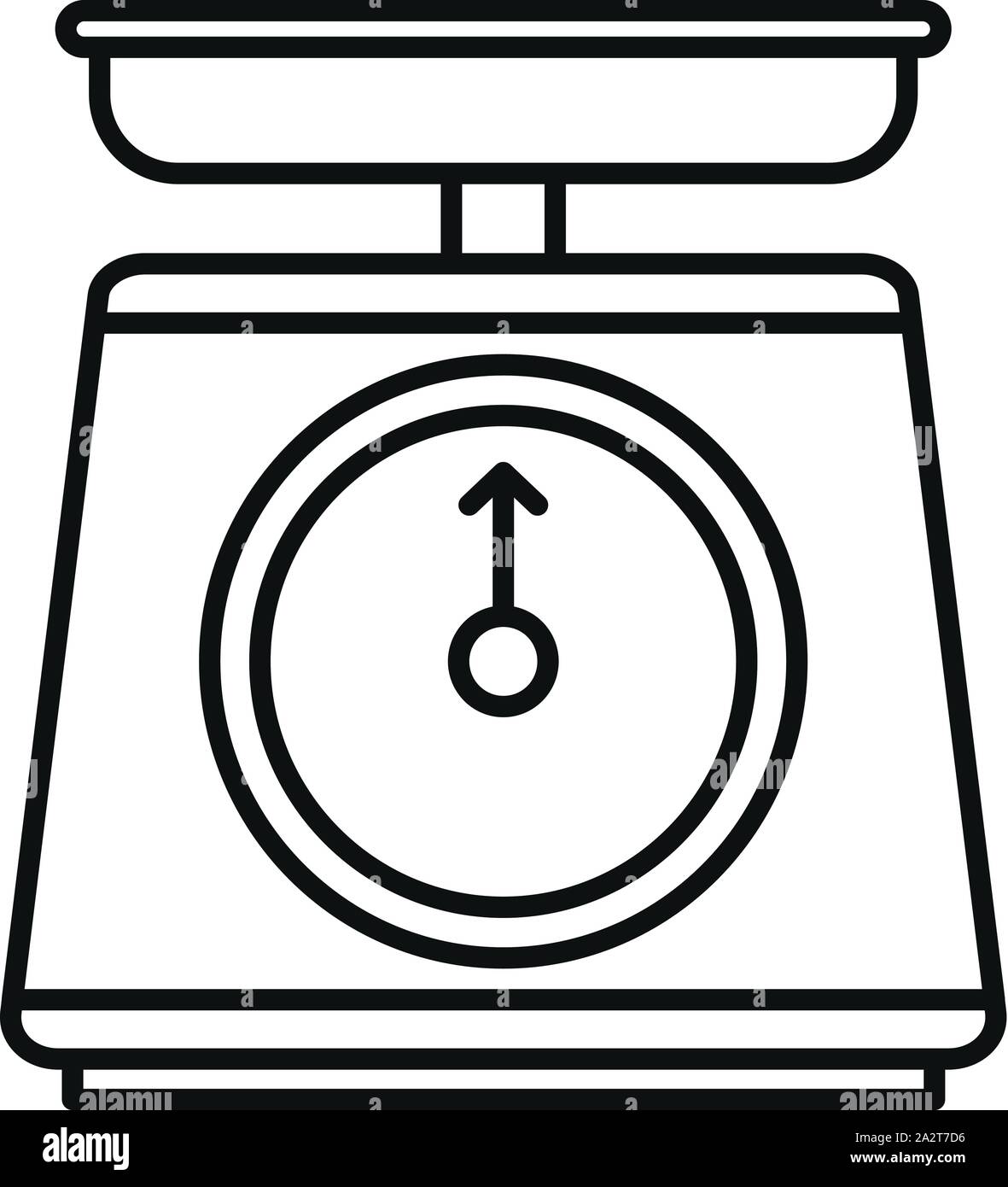 Retro scales icon. Outline retro scales vector icon for web design ...