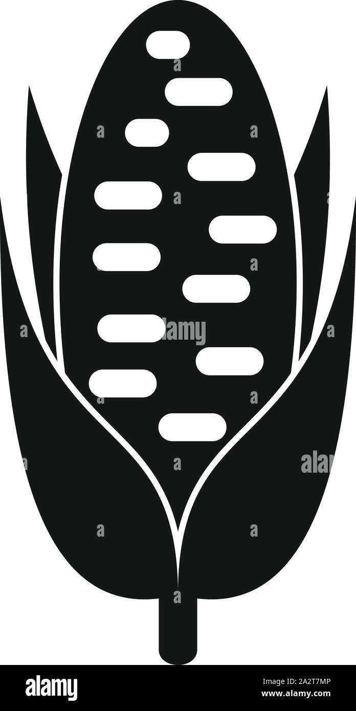 Sweet corn icon. Simple illustration of sweet corn vector icon for web ...