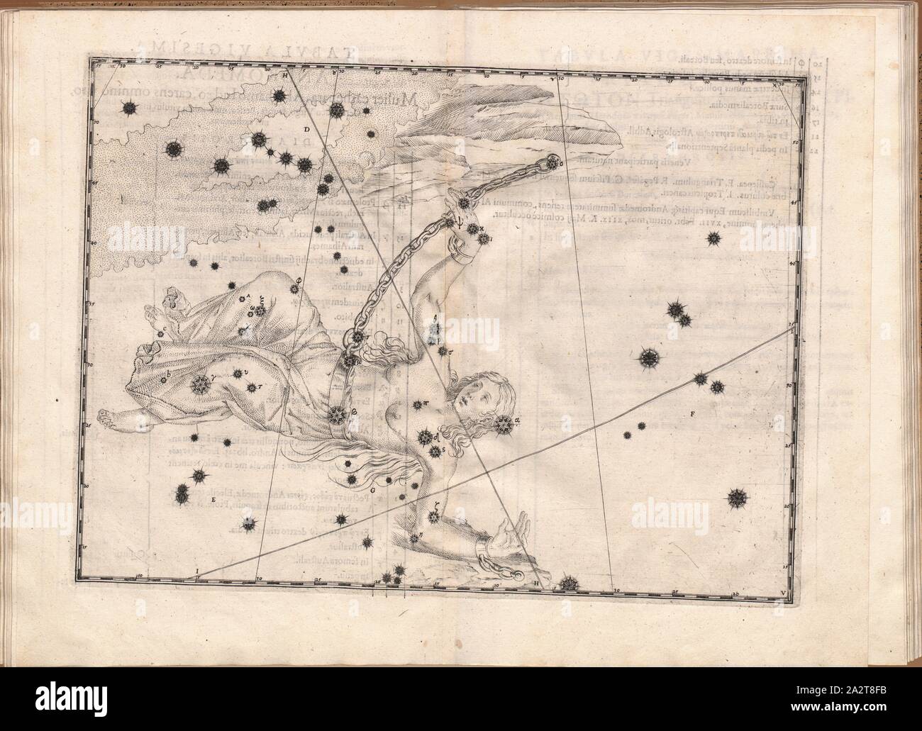 Andromeda, Constellation Andromeda, p. 70, Bayer, Johann, 1603, Ioannis ...