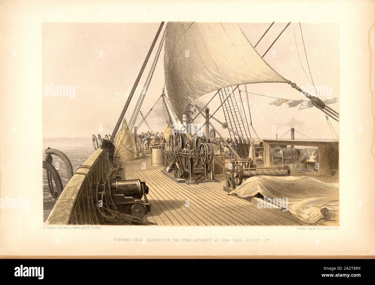 Forward deck cleared for the final attempt at grappling August 11th ...