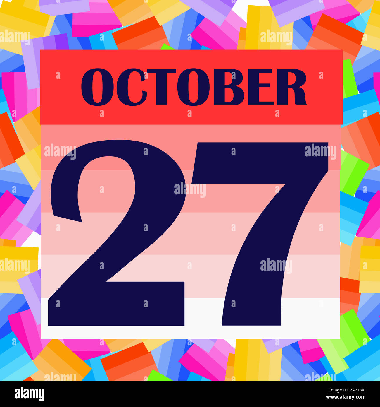 October 27 icon. For planning important day. Banner for holidays and ...