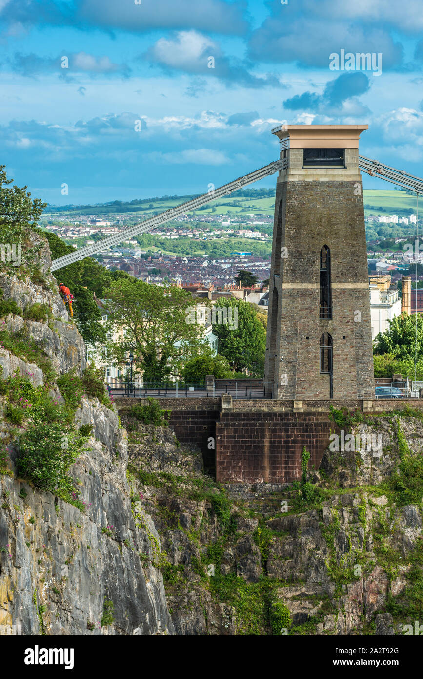 Avon gorge bristol rock climbing hi-res stock photography and images ...