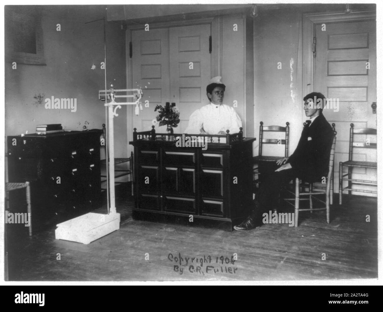 Receiving room of tuberculosis clinic, Schenectady, N.Y Stock Photo - Alamy