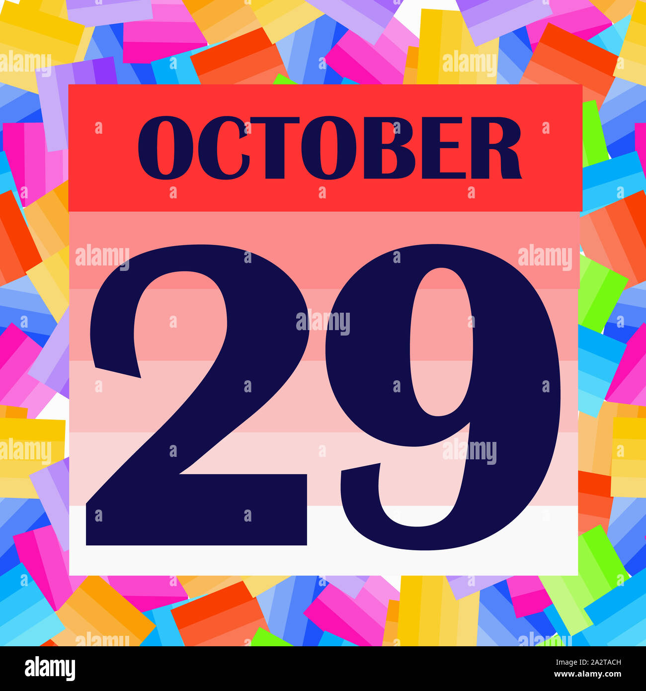 October 29 icon. For planning important day. Banner for holidays and ...
