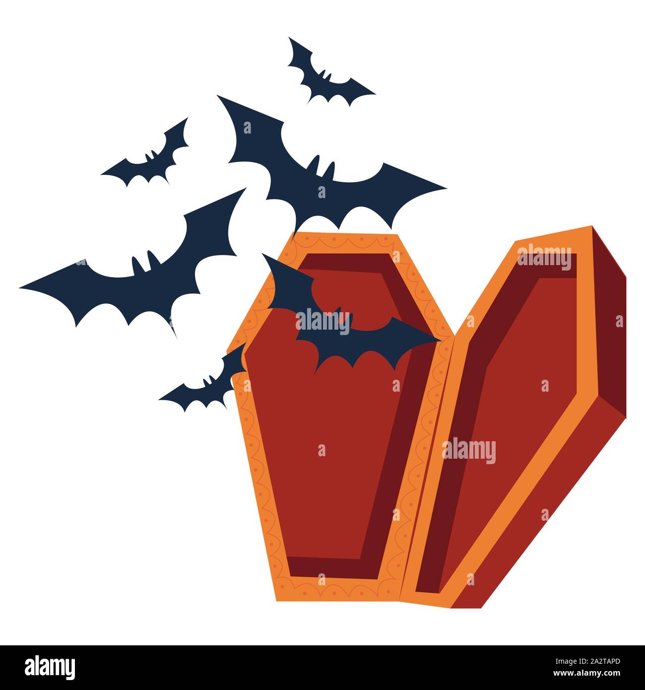 Coffin spooky halloween bats hi-res stock photography and images - Alamy