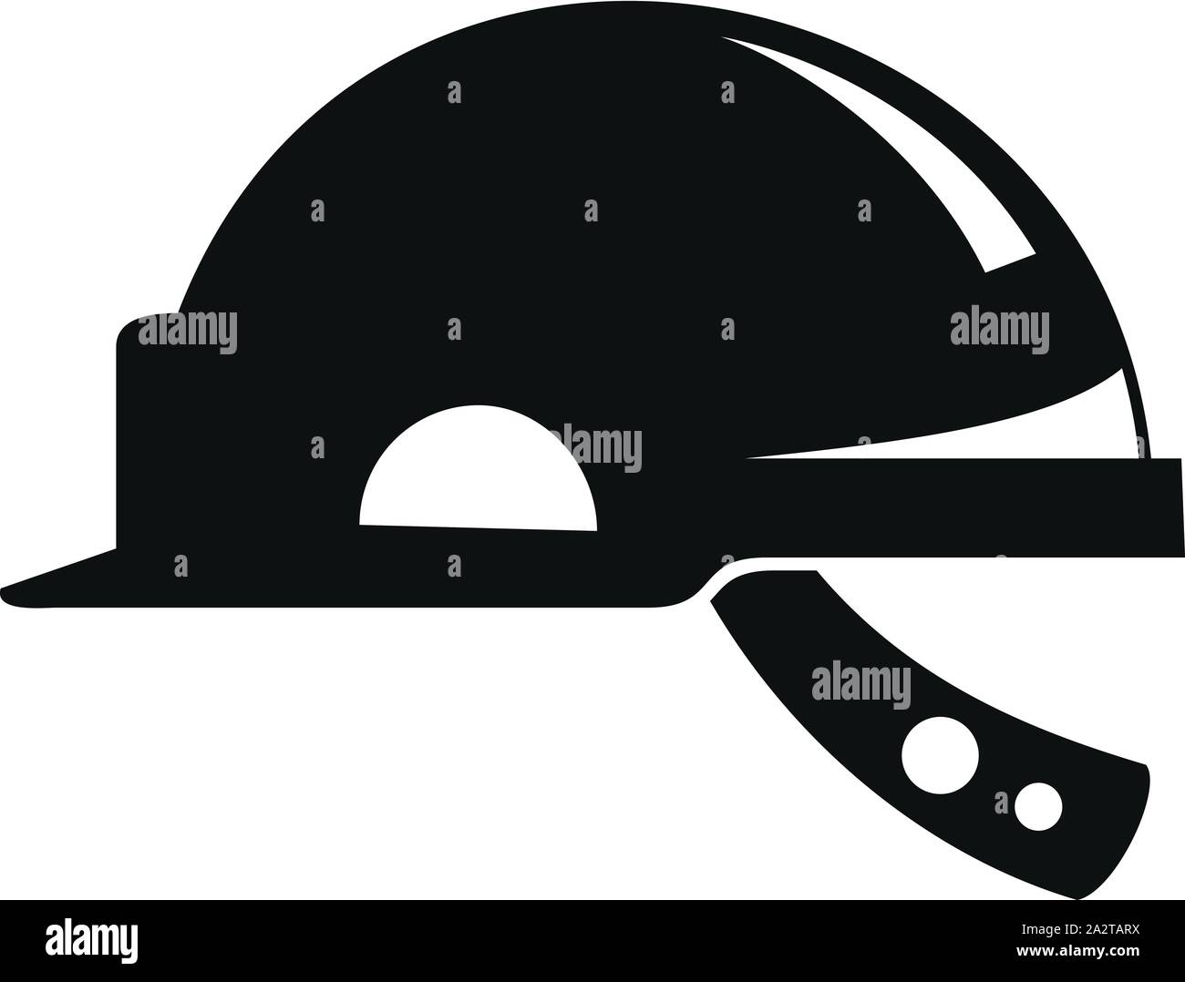 Mine worker helmet icon. Simple illustration of mine worker helmet ...