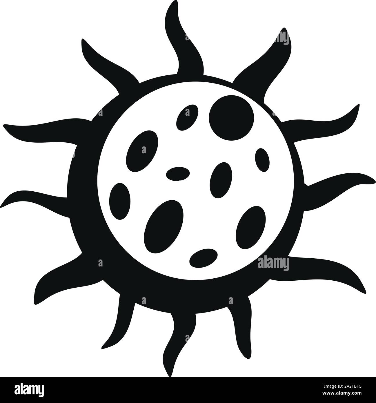 Infection virus icon. Simple illustration of infection virus vector ...
