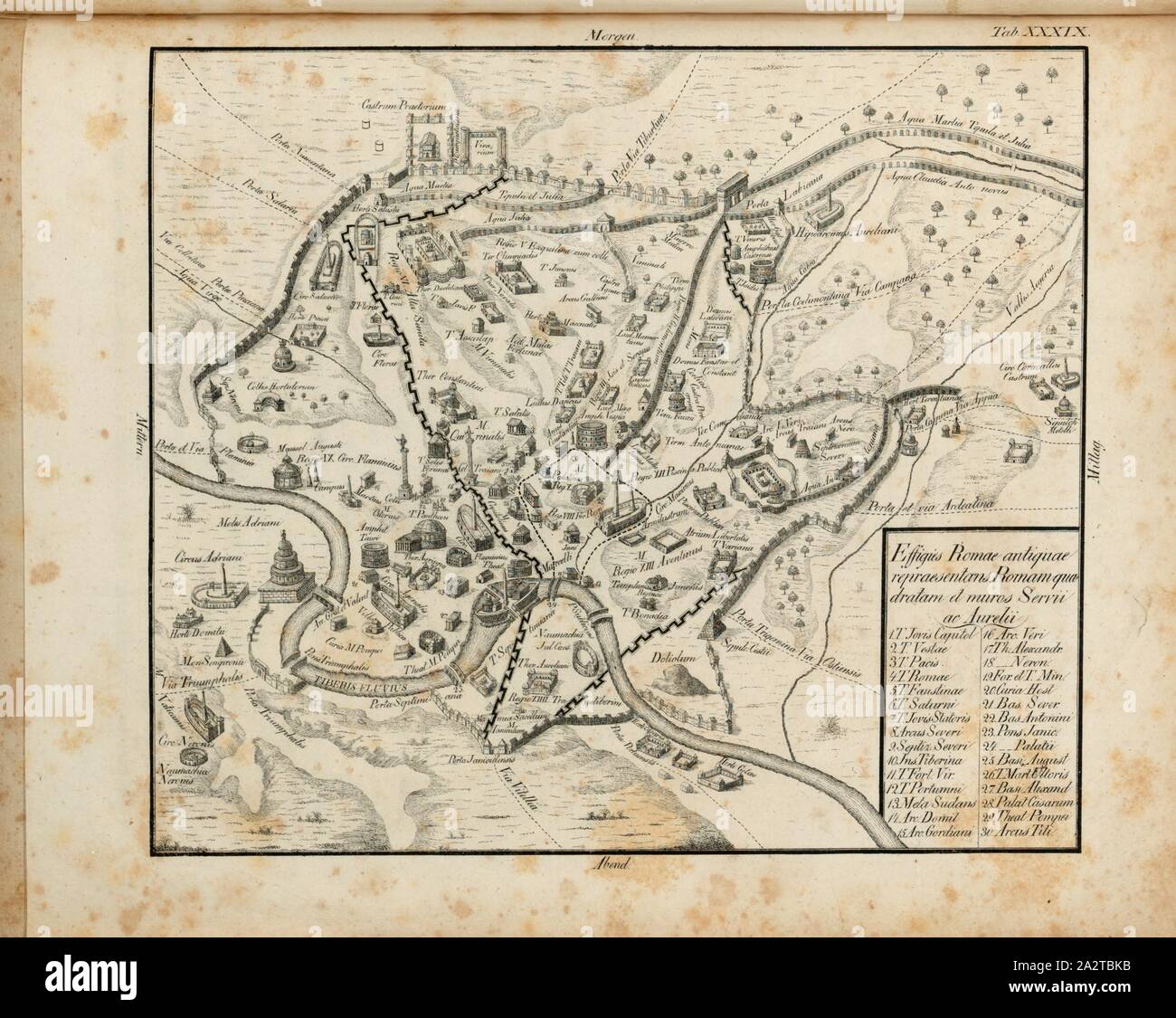Ancient plan of rome hi-res stock photography and images - Alamy