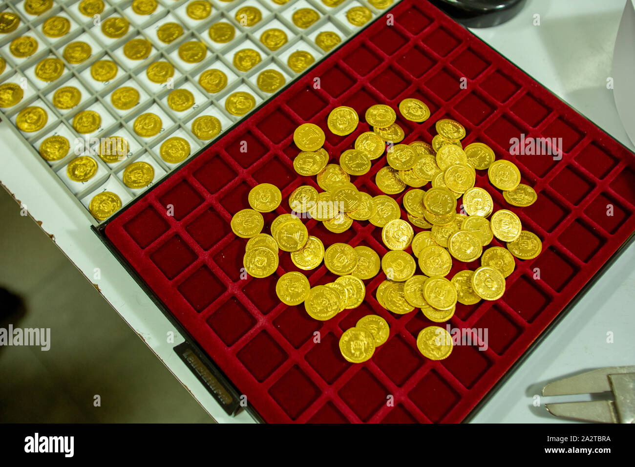 Ancient gold coins Israel Antiquities Authority Stock Photo - Alamy
