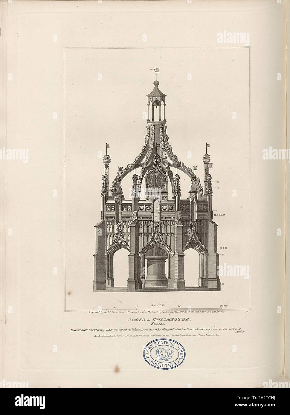 Cross at Chichester, Sussex, Chichester Market Cross in Chichester ...