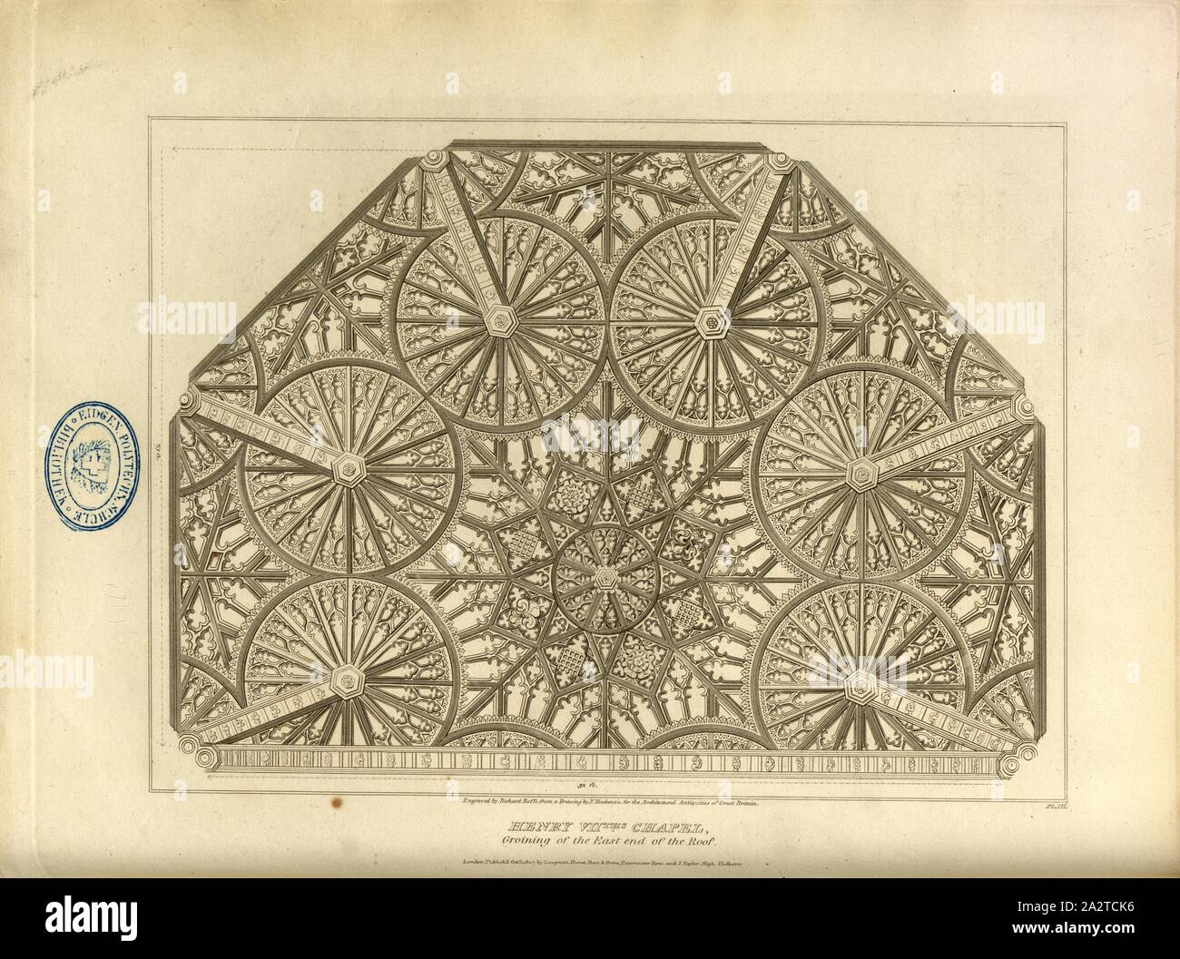 Henry VII Chapel, Groining of the East end of the Roof, Ceiling of ...