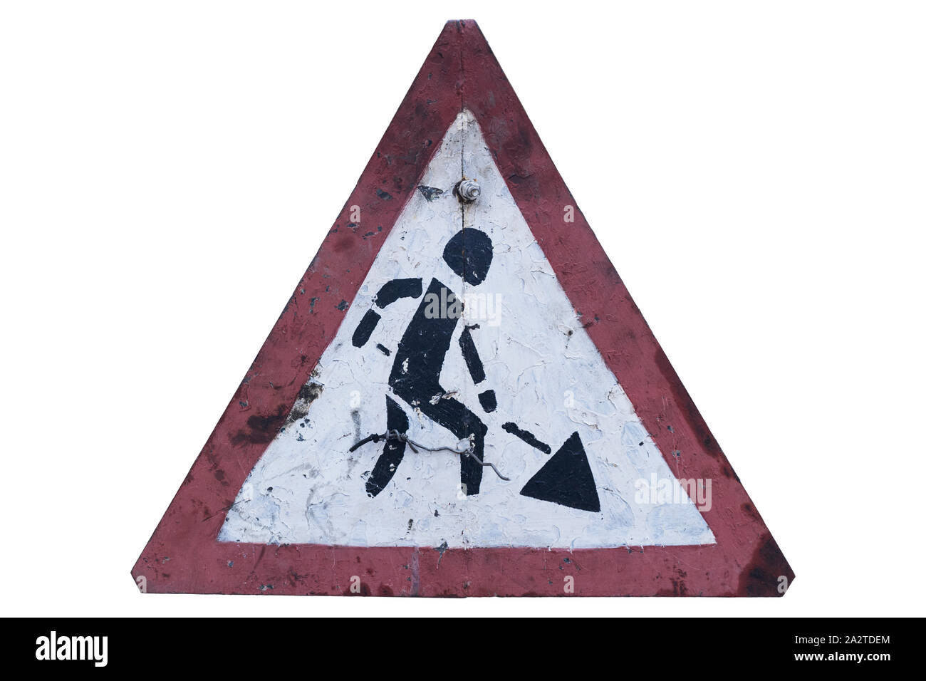 Old faded traffic sign hi-res stock photography and images - Alamy