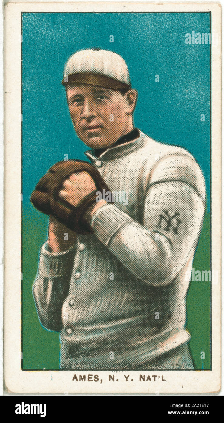 Red Ames, New York Giants, baseball card portrait Stock Photo - Alamy