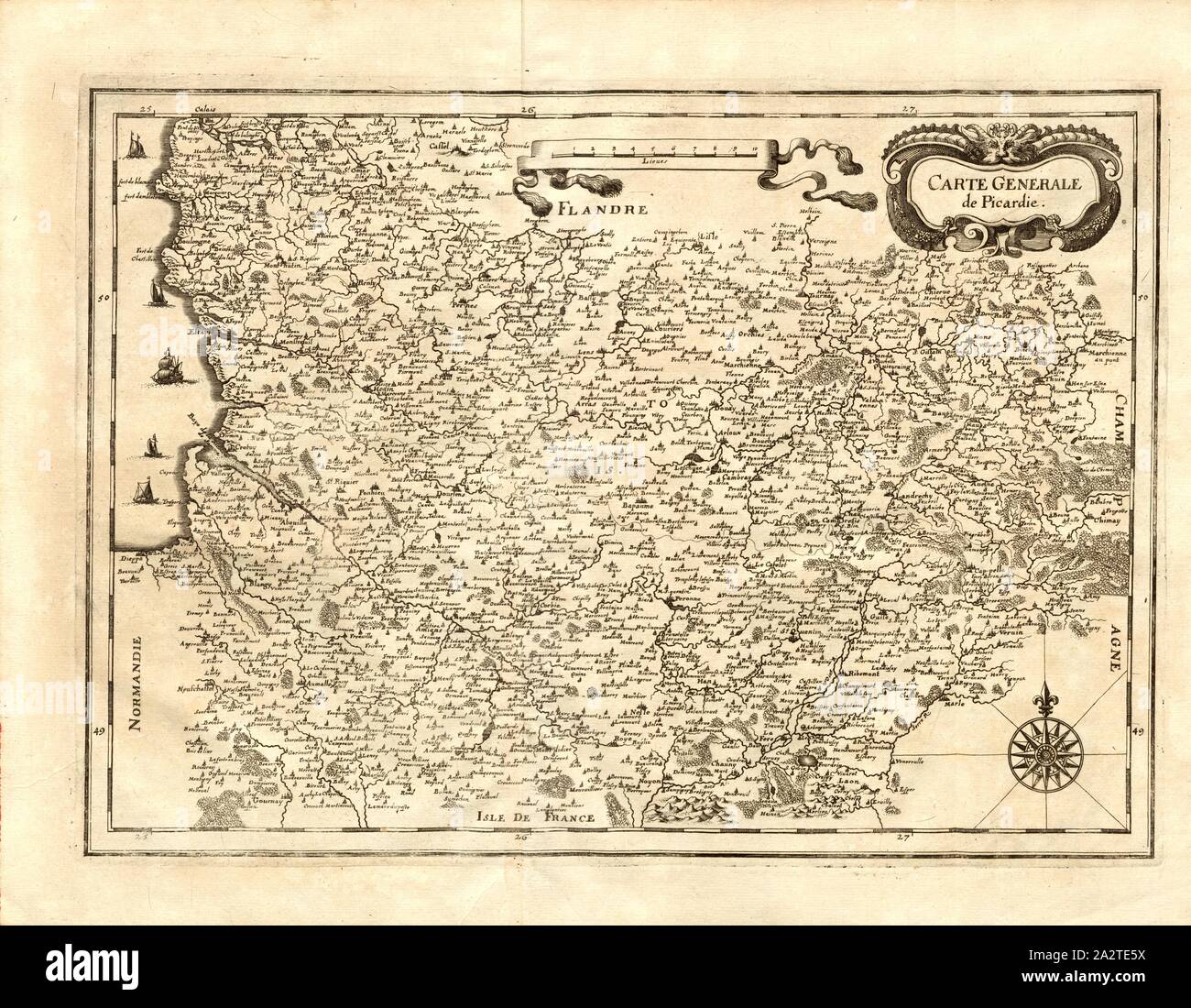 Picardy map hi-res stock photography and images - Alamy