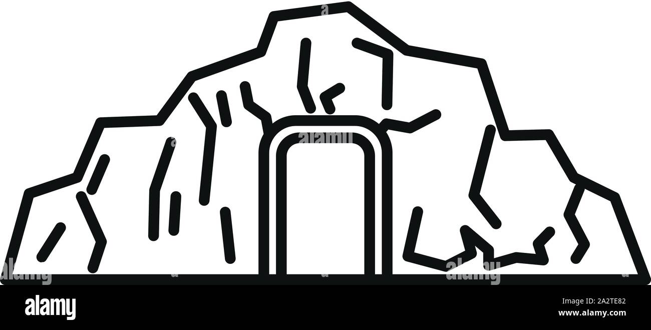 Coal industry mine icon. Outline coal industry mine vector icon for web ...