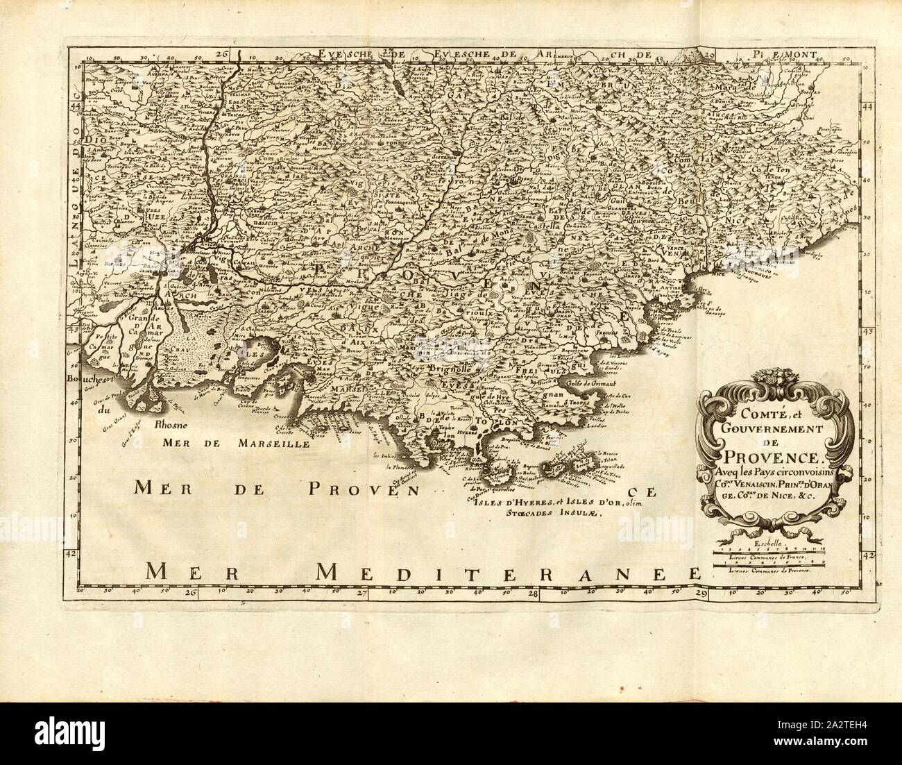 France county map hi-res stock photography and images - Alamy