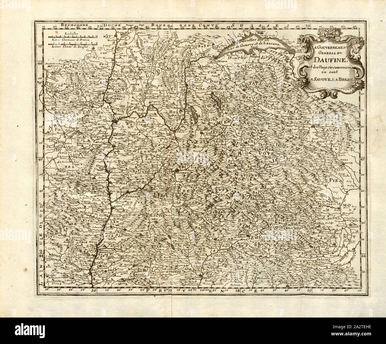 Map of the dauphine hi-res stock photography and images - Alamy