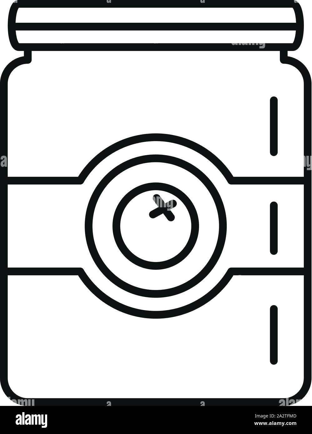 Exotic fruit jam icon. Outline exotic fruit jam vector icon for web ...