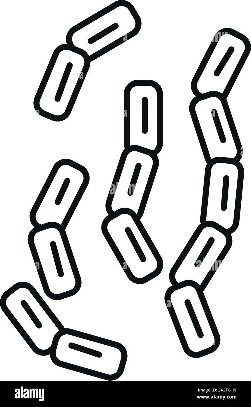 Bacteria infection icon. Outline bacteria infection vector icon for web ...