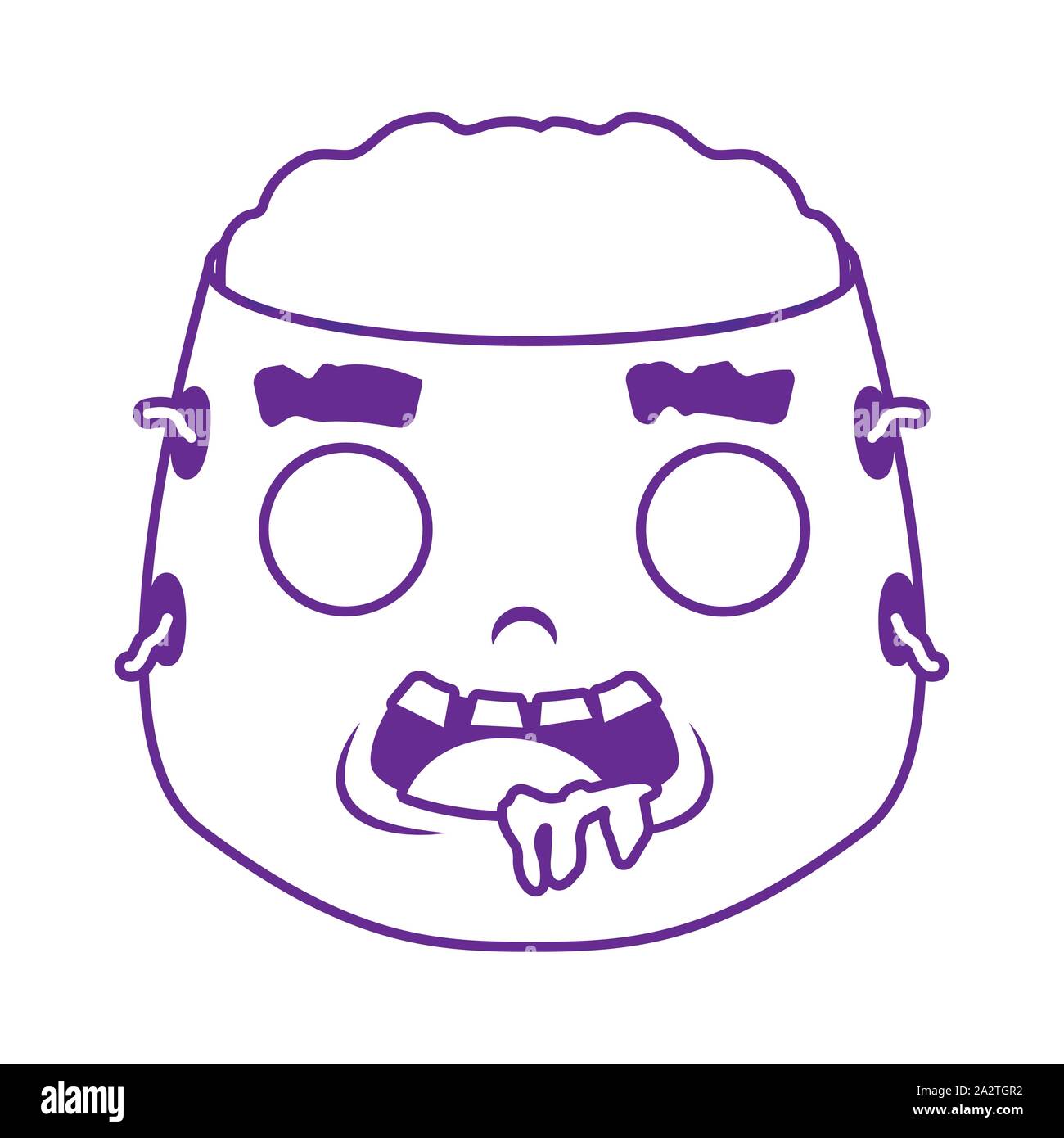 little boy with zombie costume character Stock Vector Image & Art - Alamy