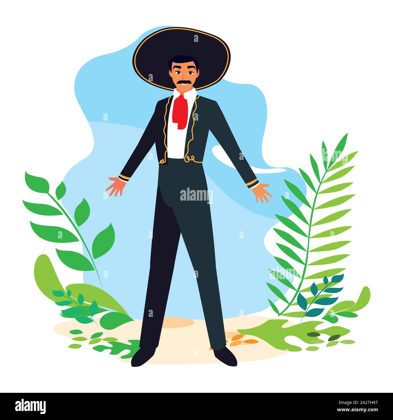 Mexican man design, Mexico culture tourism landmark latin and party ...