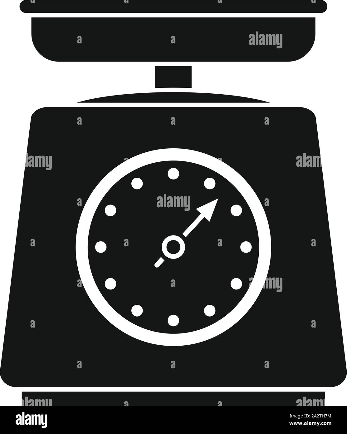 Retro scales icon. Simple illustration of retro scales vector icon for ...