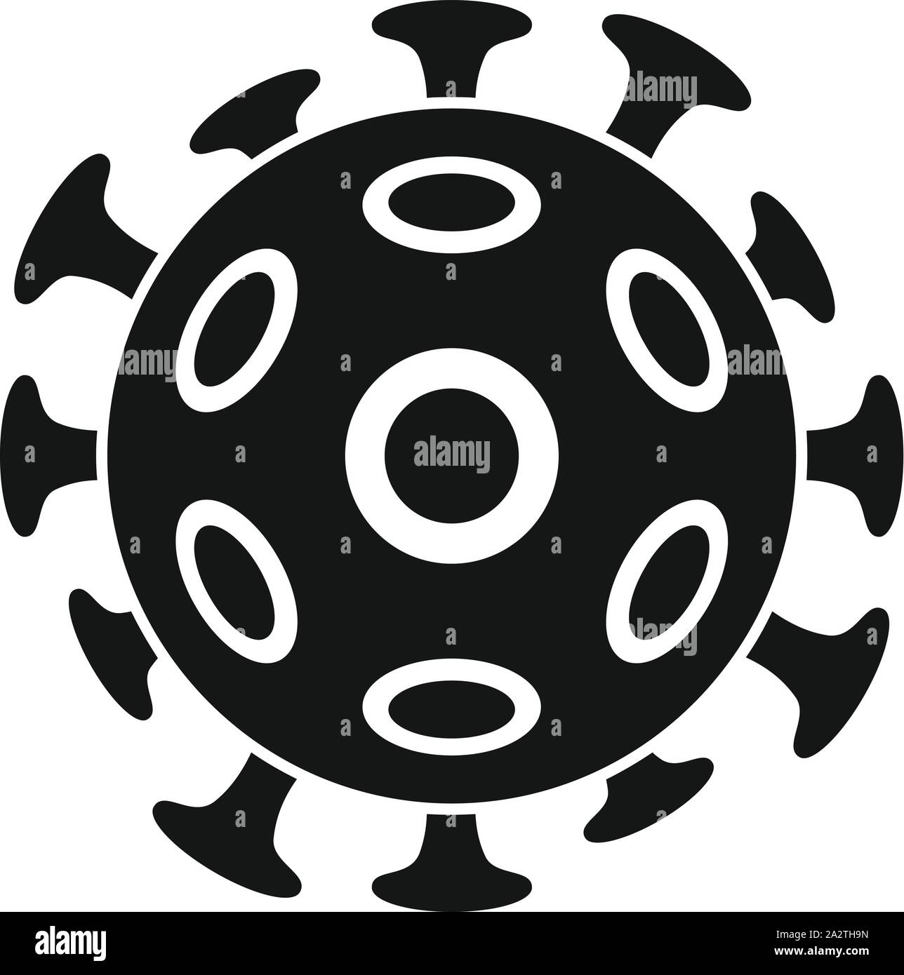 Cancer cell icon. Simple illustration of cancer cell vector icon for ...