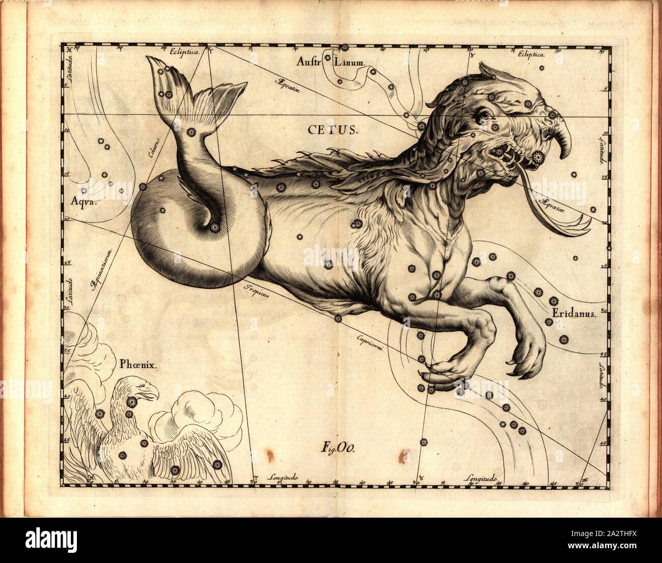 Cetus, Map of the constellation Whale, Fig. 42, Fig. OO, to p. 21 ...