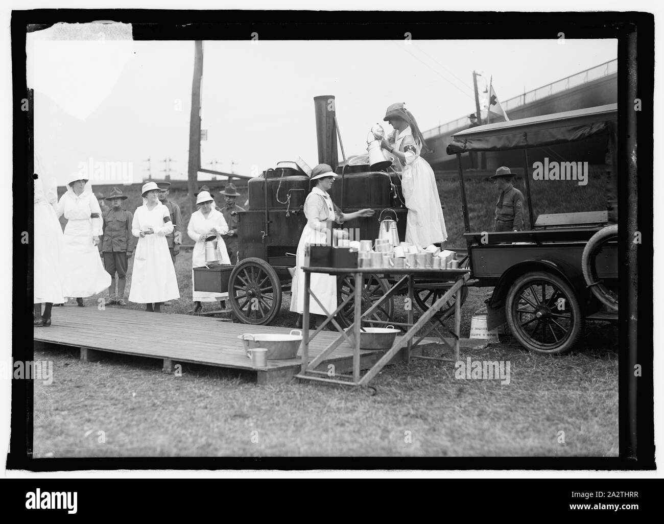 Red Cross workers Stock Photo - Alamy