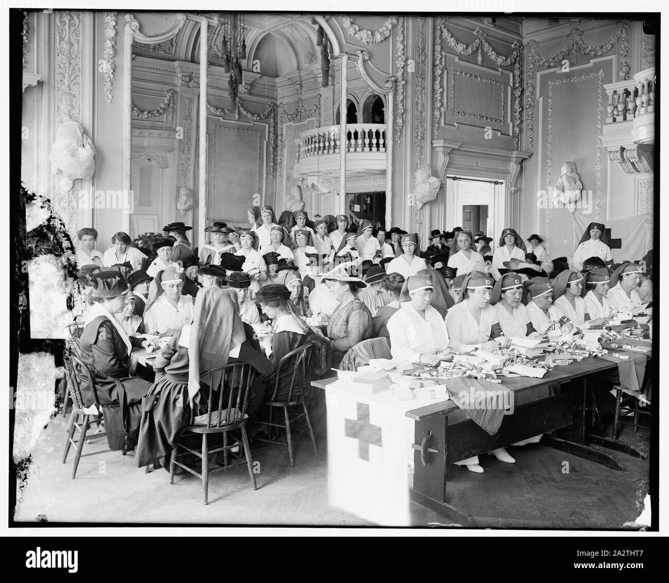 Red Cross work rooms Stock Photo - Alamy
