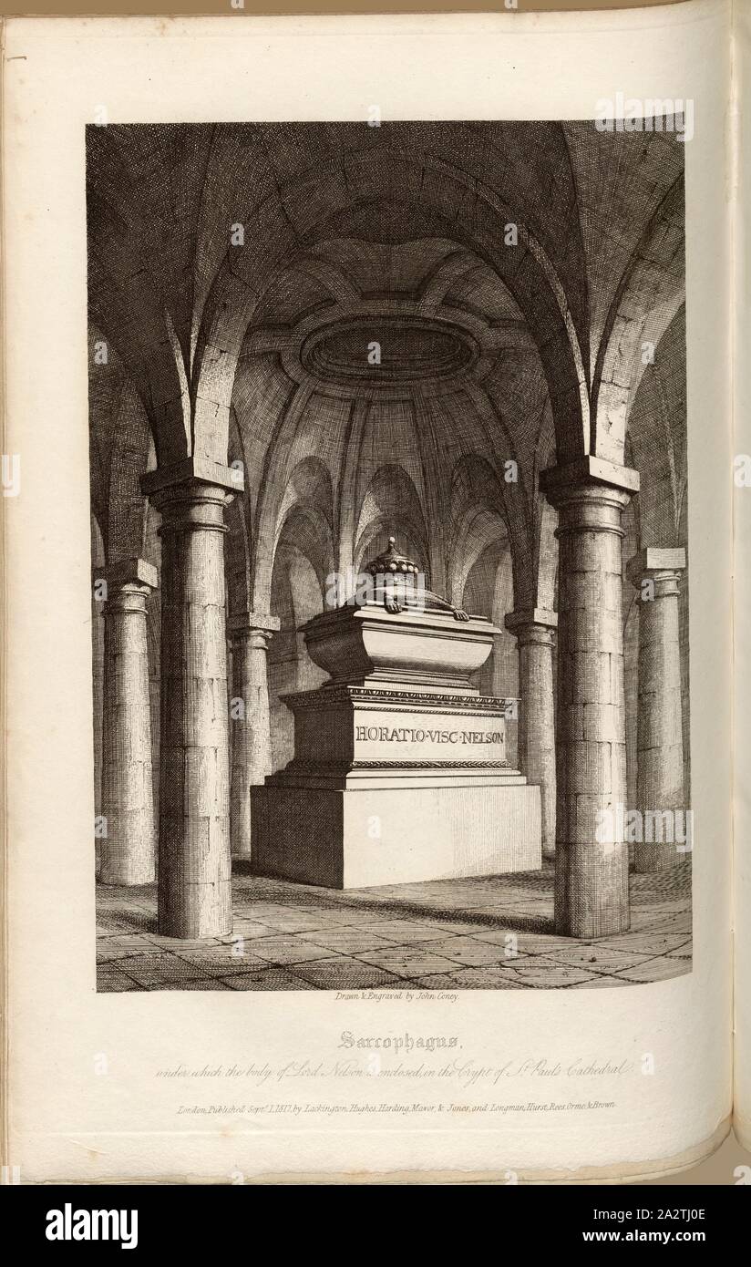 Lord nelson crypt tomb hi-res stock photography and images - Alamy