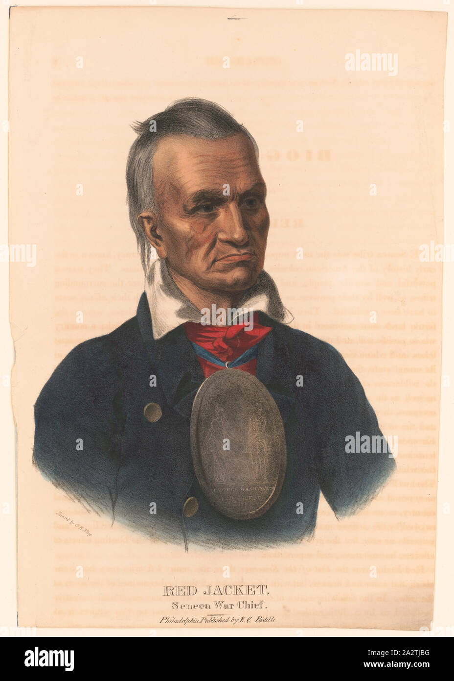 Red Jacket. Seneca war chief / painted by C.B. King Stock Photo - Alamy
