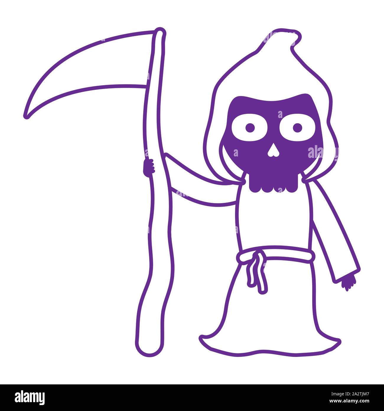 little boy with death costume character Stock Vector Image & Art - Alamy