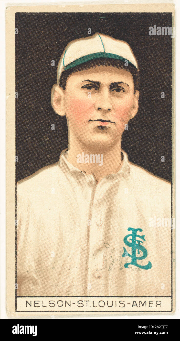 Red Nelson, St. Louis Browns, baseball card portrait Stock Photo - Alamy