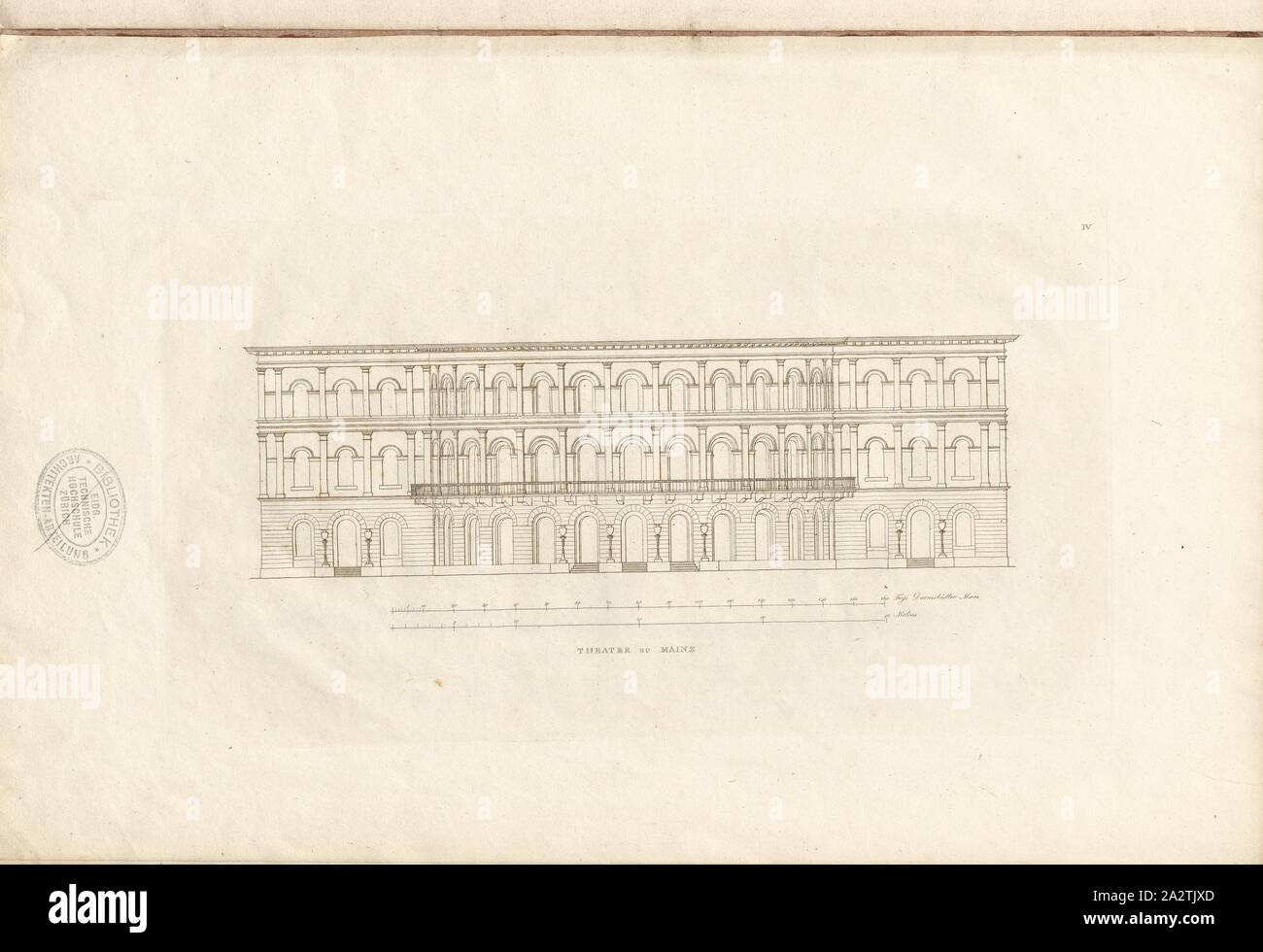 Theater in Mainz, Outline of the Staatstheater Mainz, Pl., IV, p. 15 ...