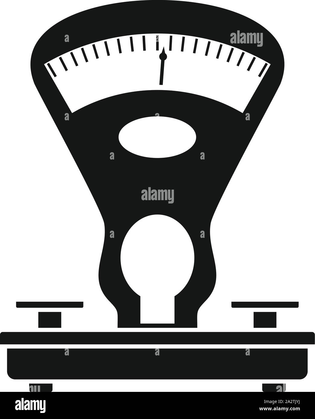 Retro mechanical scales icon. Simple illustration of retro mechanical ...