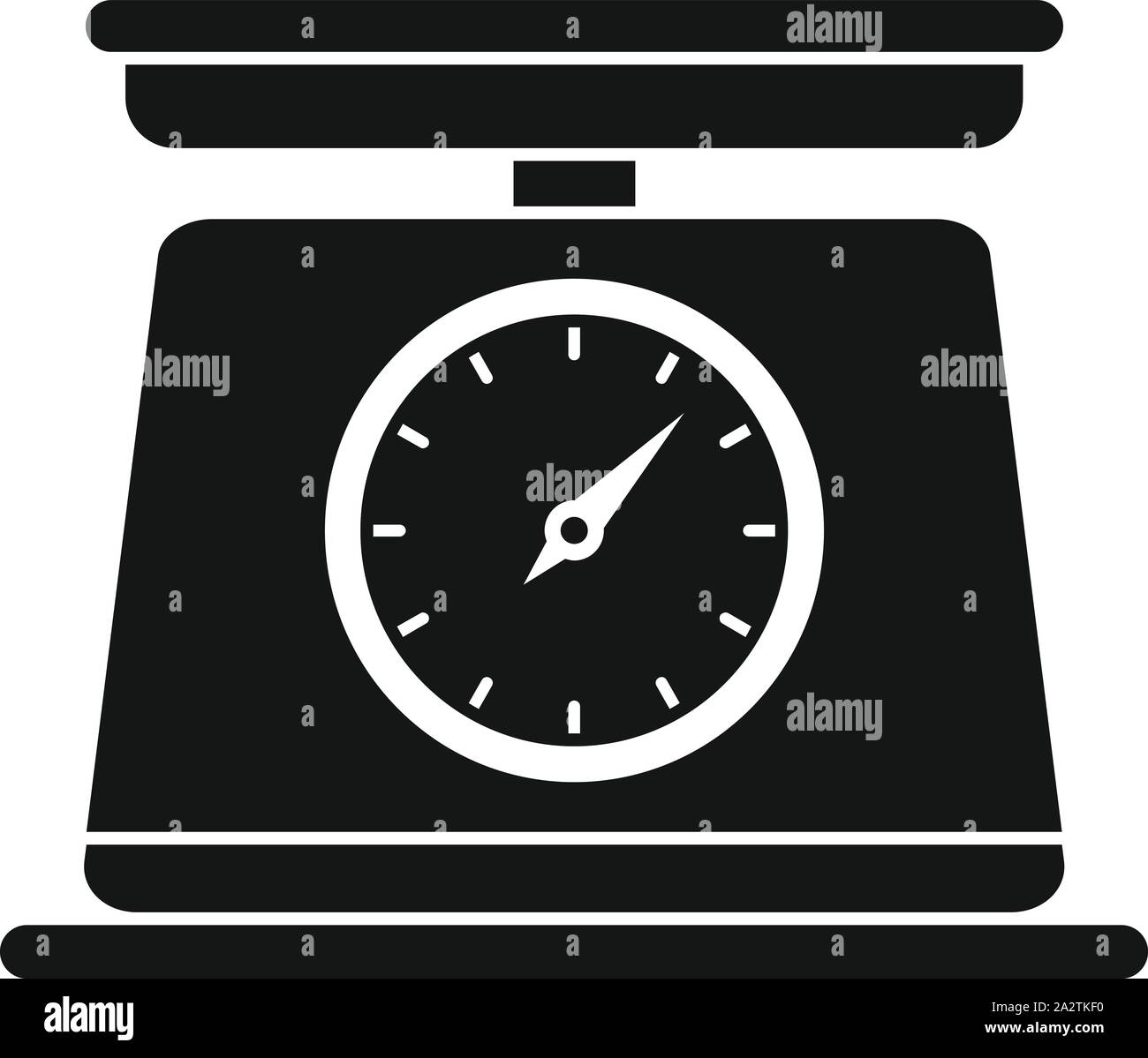 Vegetables scales icon. Simple illustration of vegetables scales vector ...