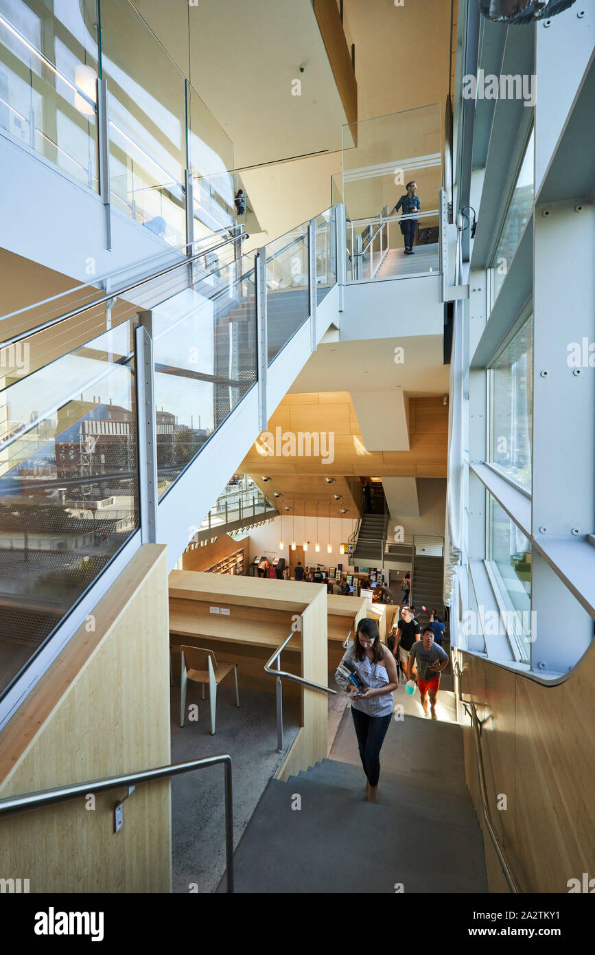 Hunters Point Community Library, designed by Steven Holl Architects ...