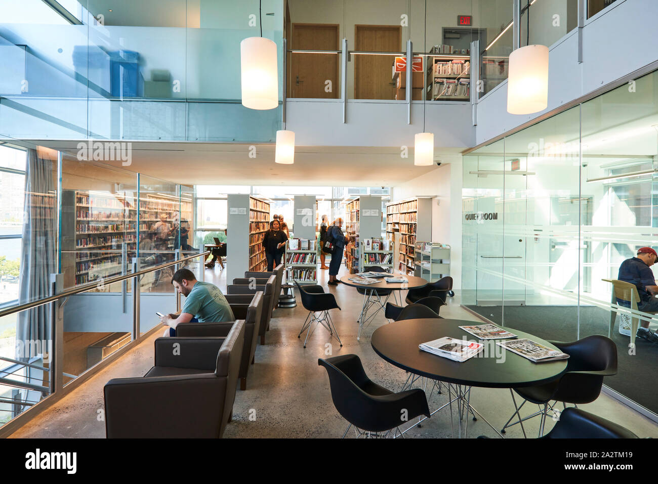 Hunters Point Community Library, designed by Steven Holl Architects ...