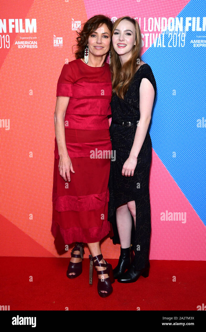 Orla Brady (left) and Ann Skelly attending the Rose Plays Julie world ...