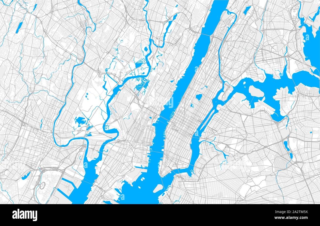 Rich detailed vector area map of Union City, New Jersey, USA. Map ...