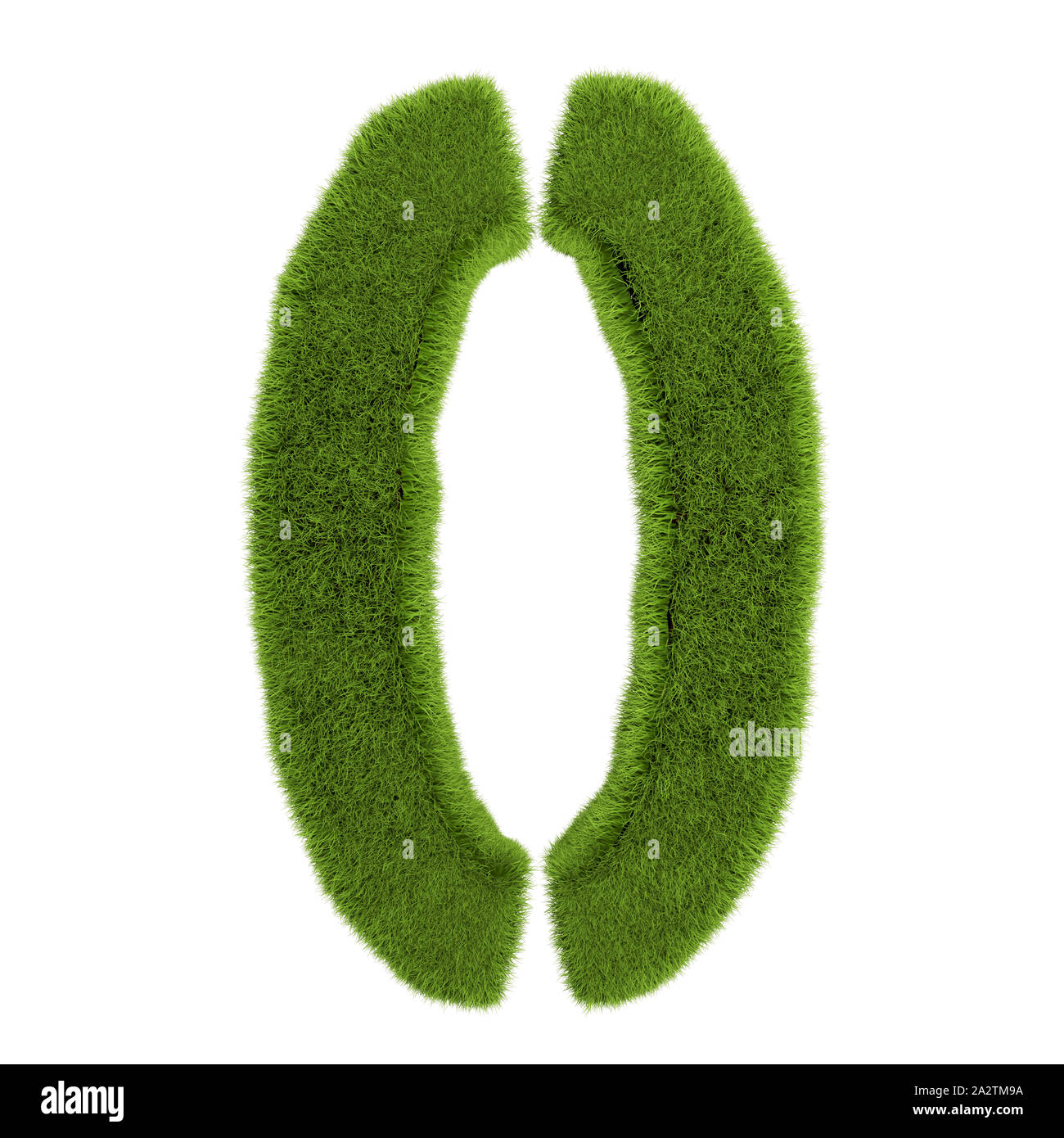 Parenthesis symbol isolated on white background. Symbol covered green ...