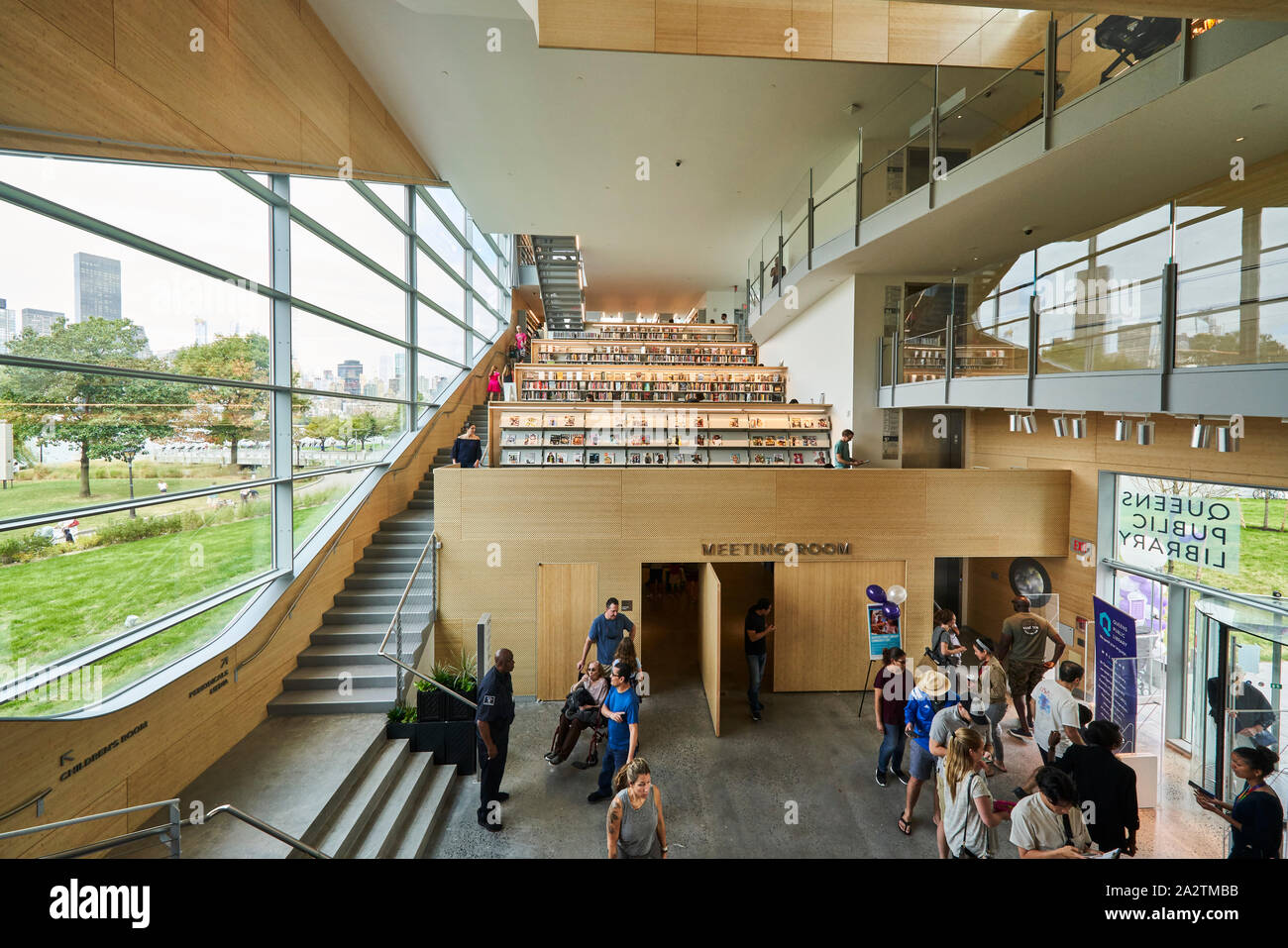Hunters Point Community Library, designed by Steven Holl Architects ...