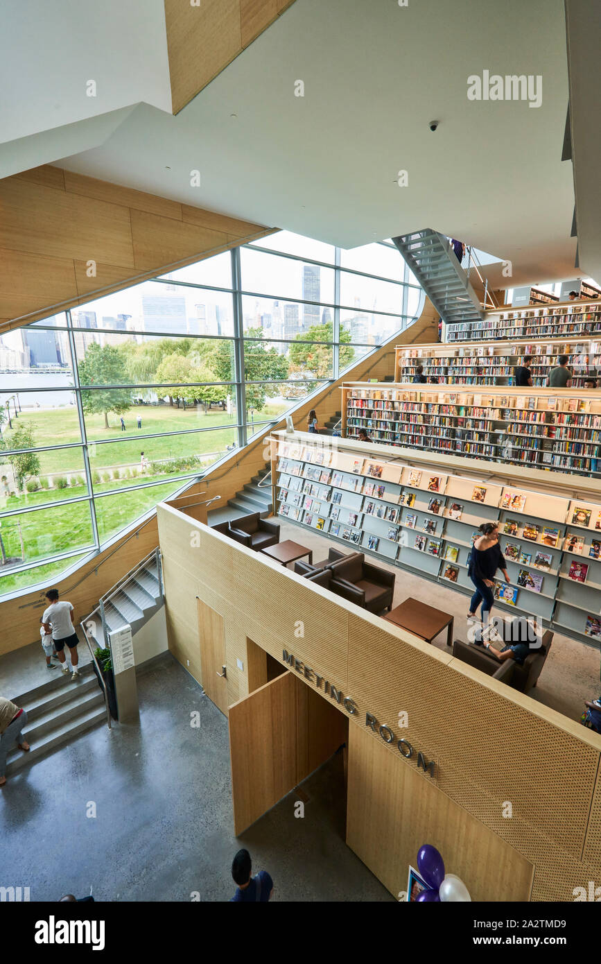 Hunters Point Community Library, designed by Steven Holl Architects ...