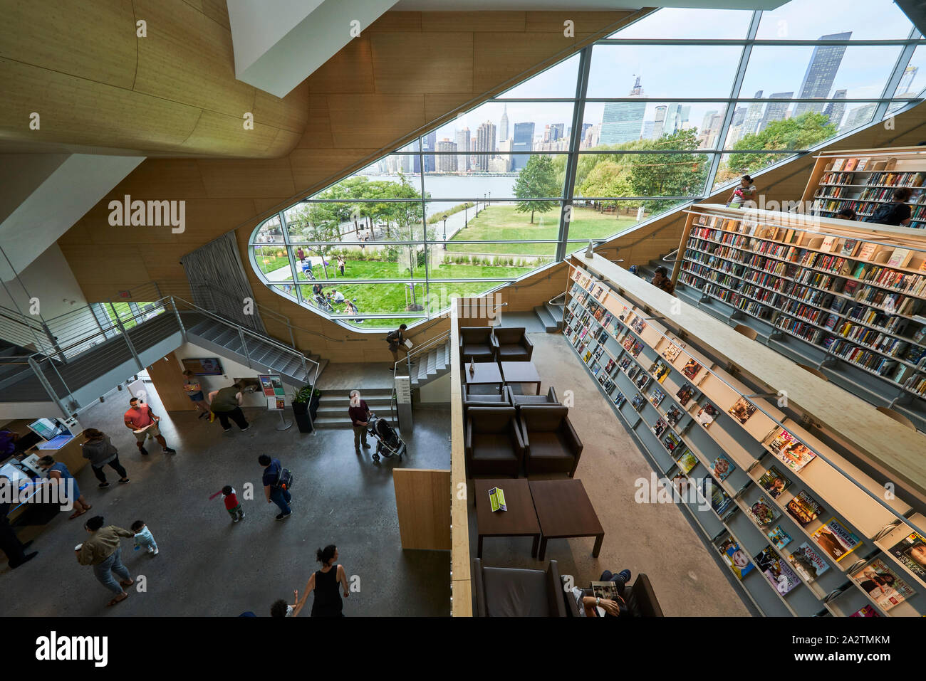 Hunters Point Community Library, designed by Steven Holl Architects ...