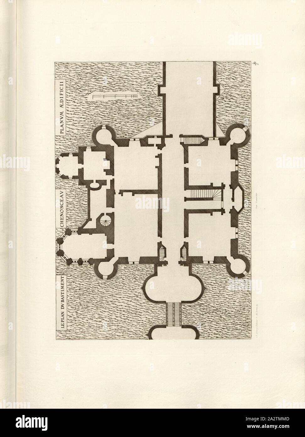 Chateau de chenonceau plan hi-res stock photography and images - Alamy