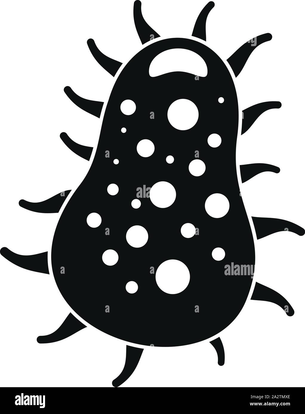 Pathogen bacteria icon. Simple illustration of pathogen bacteria vector ...