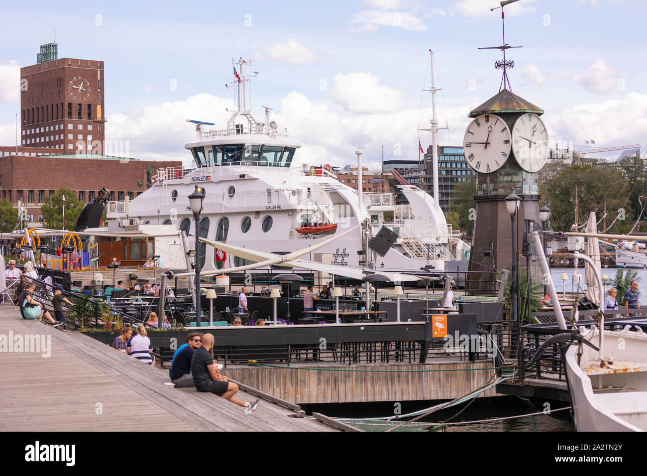 Aker brygge wharf oslo hi-res stock photography and images - Alamy